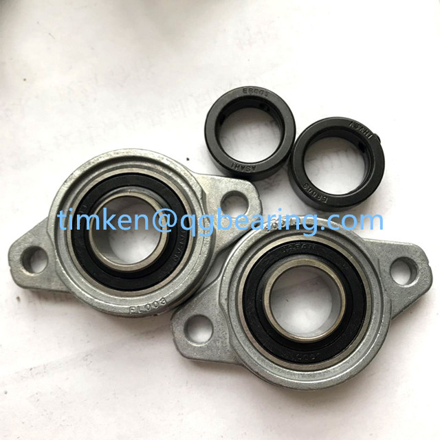 ASAHI bearing UFL003 bearing unit with eccentric collar silver series
